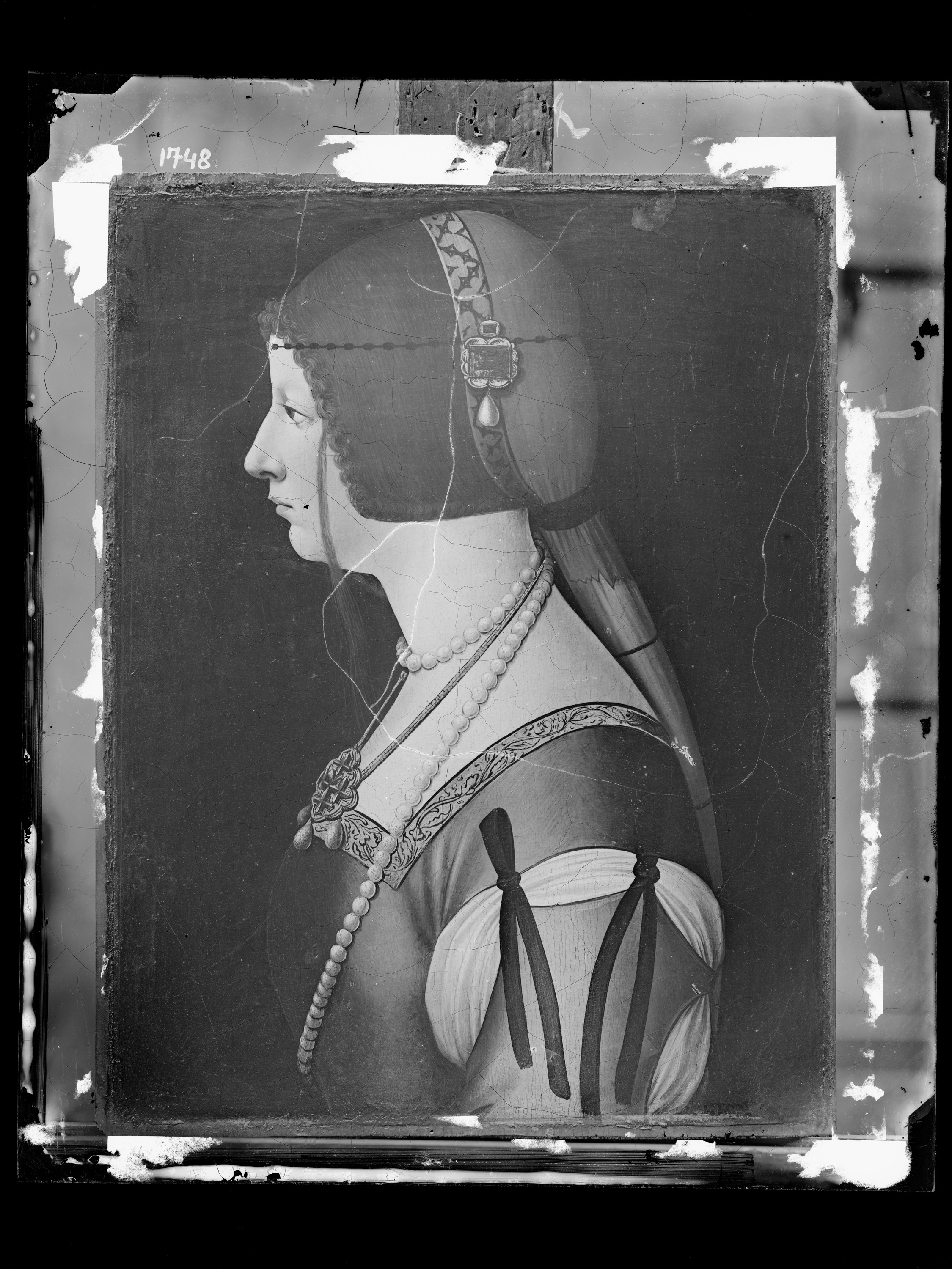 Bianca Maria Sforza (1472-1510), Kaiserin, Profilbildnis - Artworks - Kunsthistorisches Museum ...