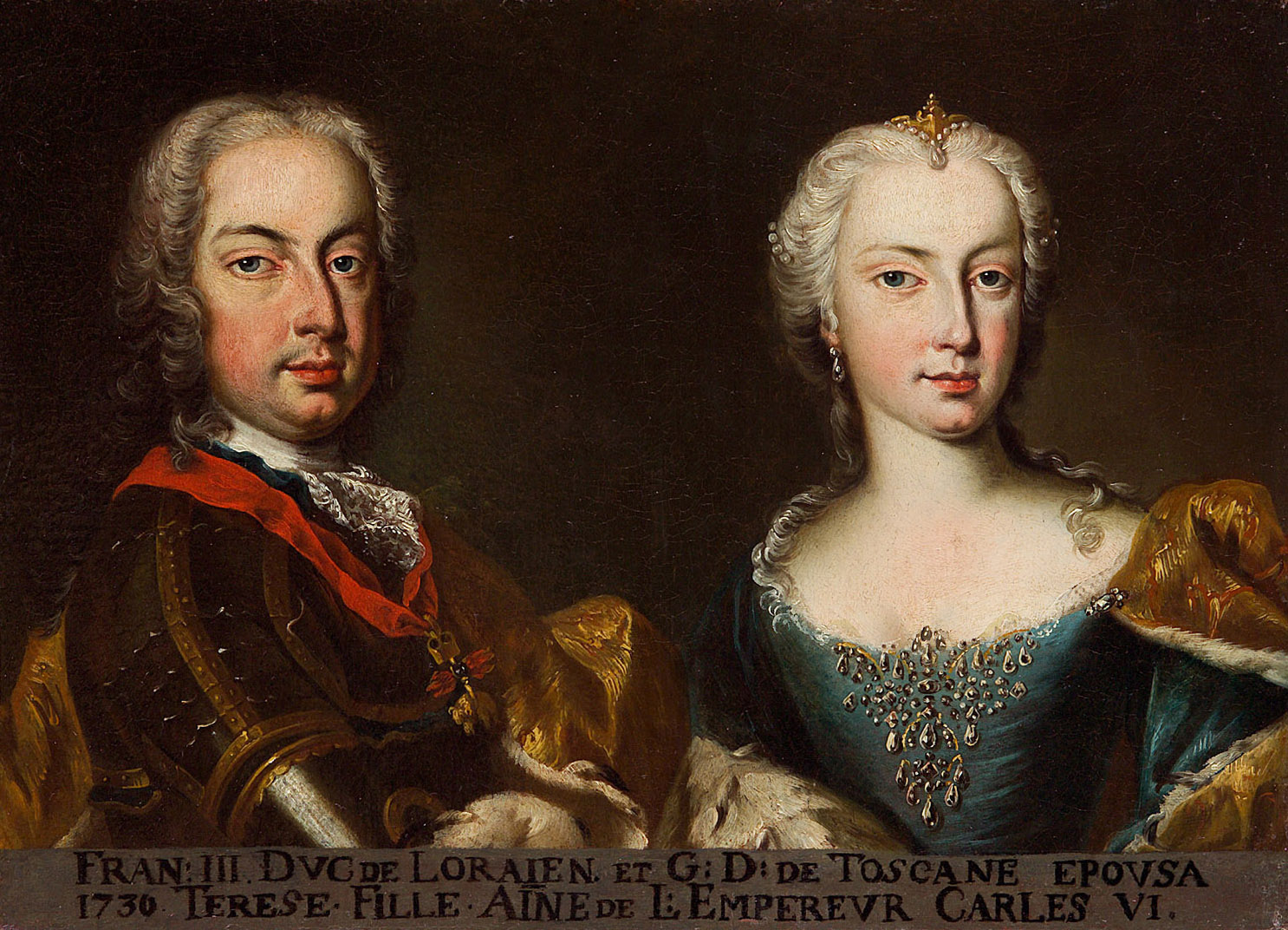 Maria Theresia (1717-1780) und Franz I. Stephan von Lothringen (1708 ...