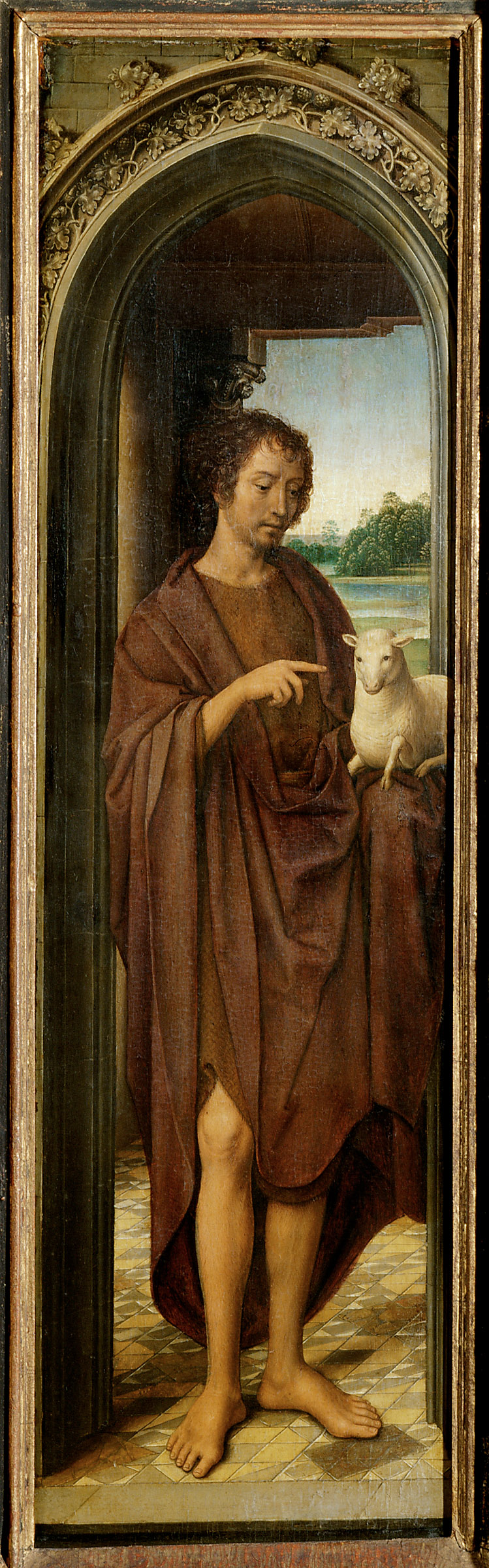 Innenflügel des Johannesaltärchen: Johannes der Täufer - Kunstwerke - Kunsthistorisches Museum ...