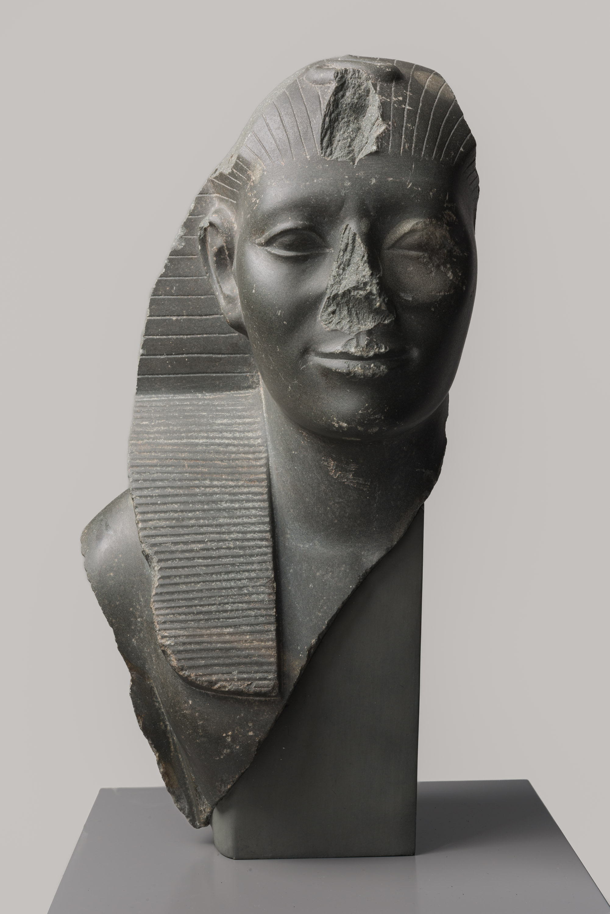 Bust from a statue of King Amenemhet V Sekhemkare - Artworks ...