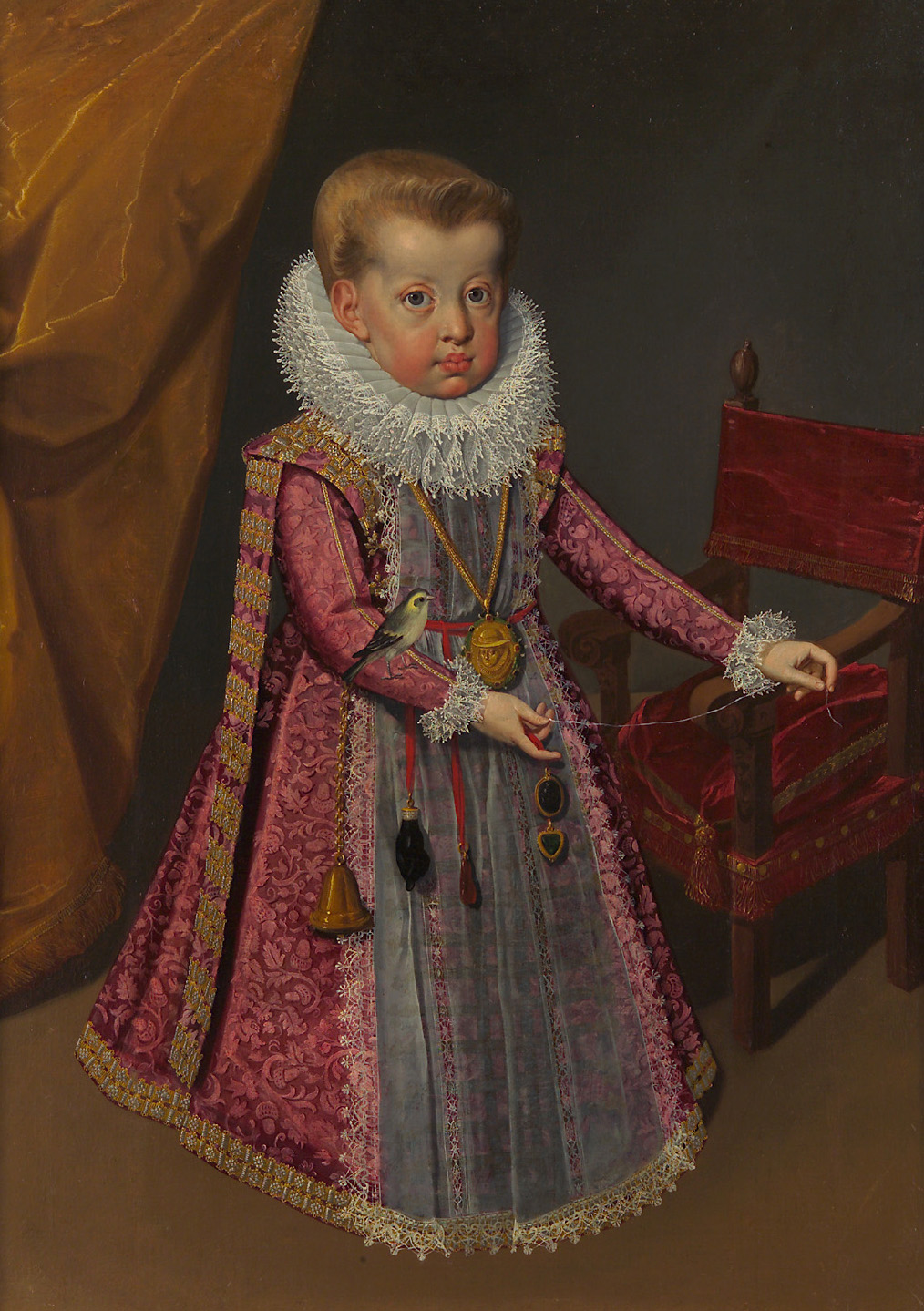 Bildnis von Kaiser Ferdinand III. (1608-1657) als Kind von etwa drei ...