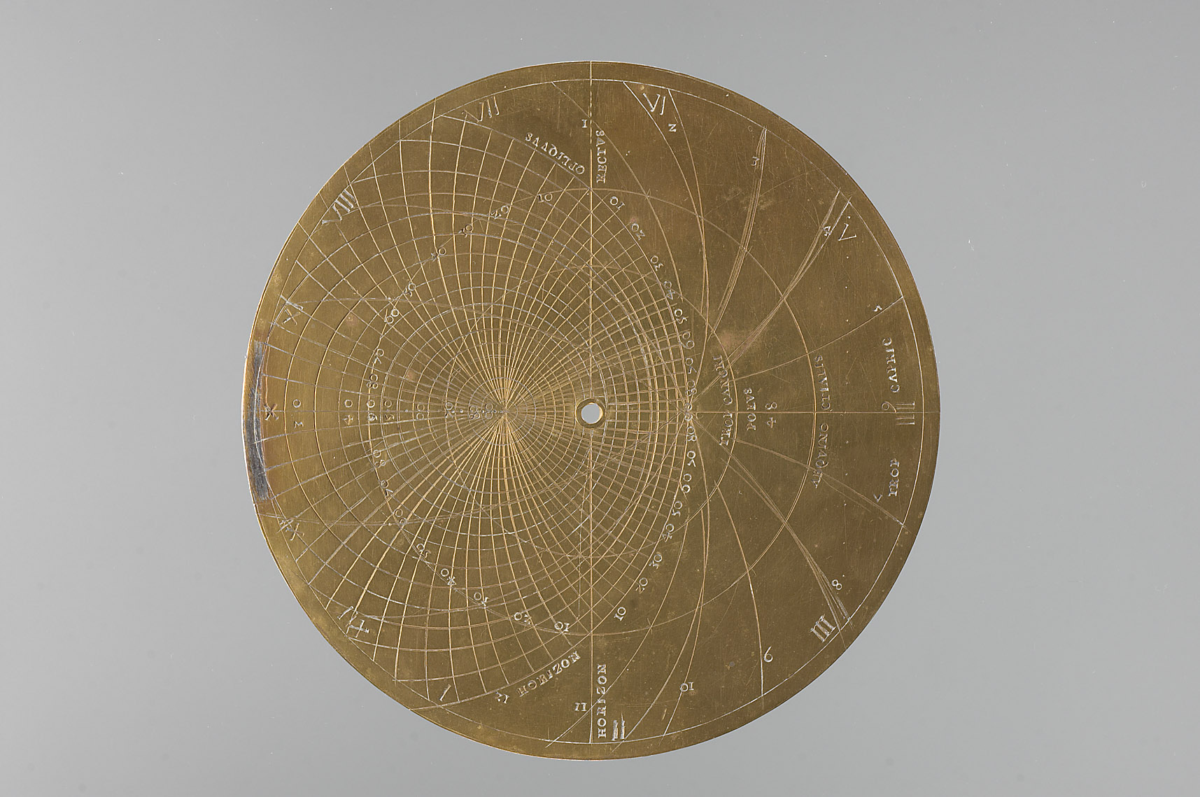 Bestandteil eines Astrolabiums (Sternenhöhenmesser), Meßinstrument ...
