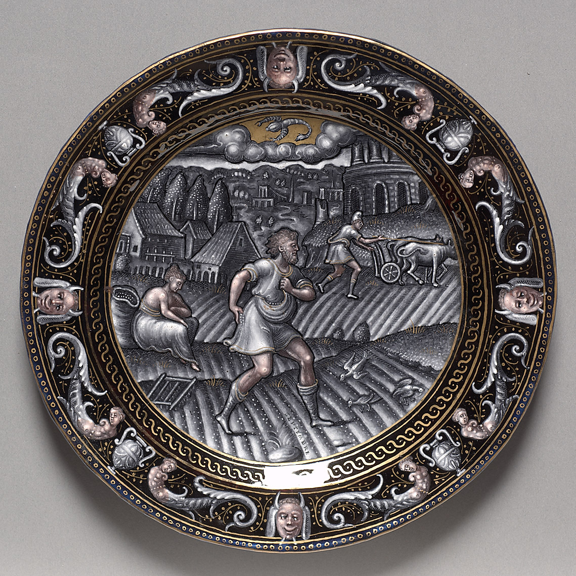 Plate with Depiction of the Month September - Artworks ...
