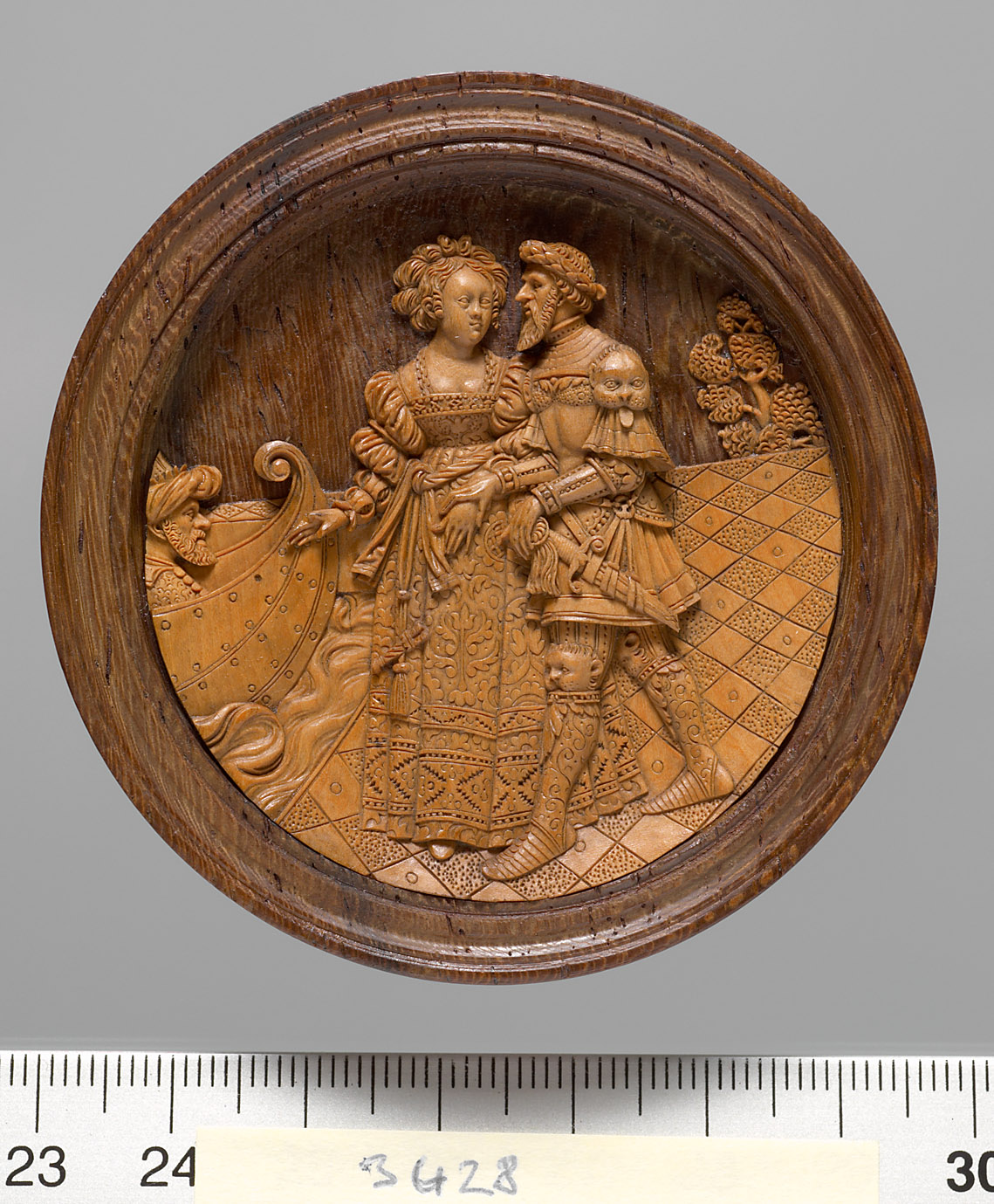 Raub der Helena; Spielstein für das Brettspiel für den "Langen Puff ...