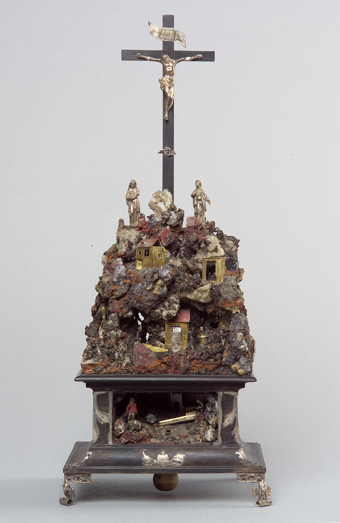 Handstein mit Bergwerk und Kreuzigung - Artworks - Kunsthistorisches Museum - KHM.at