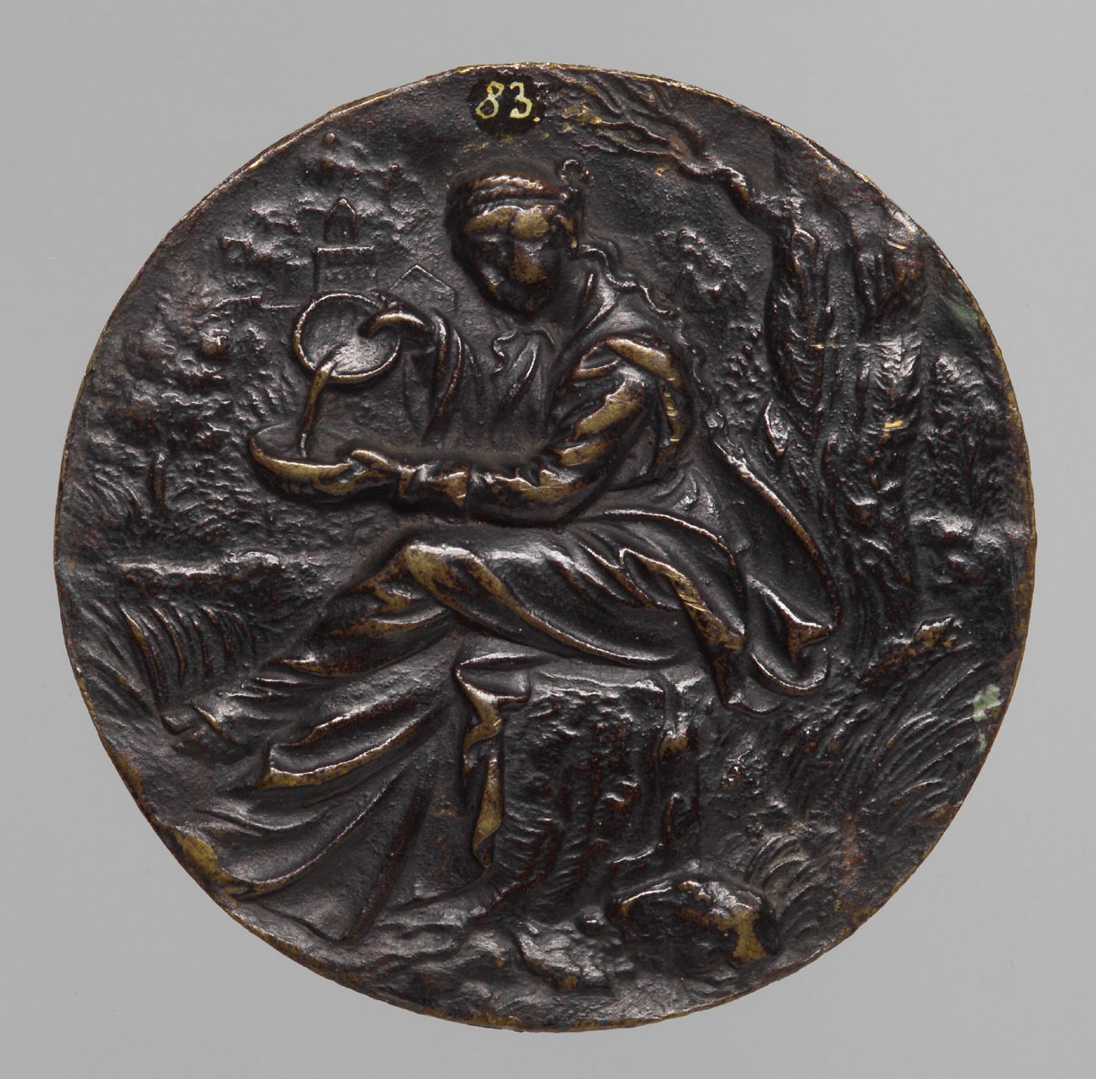 Temperantia aus der Folge der 8 sitzenden Kardinaltugenden - Kunstwerke ...