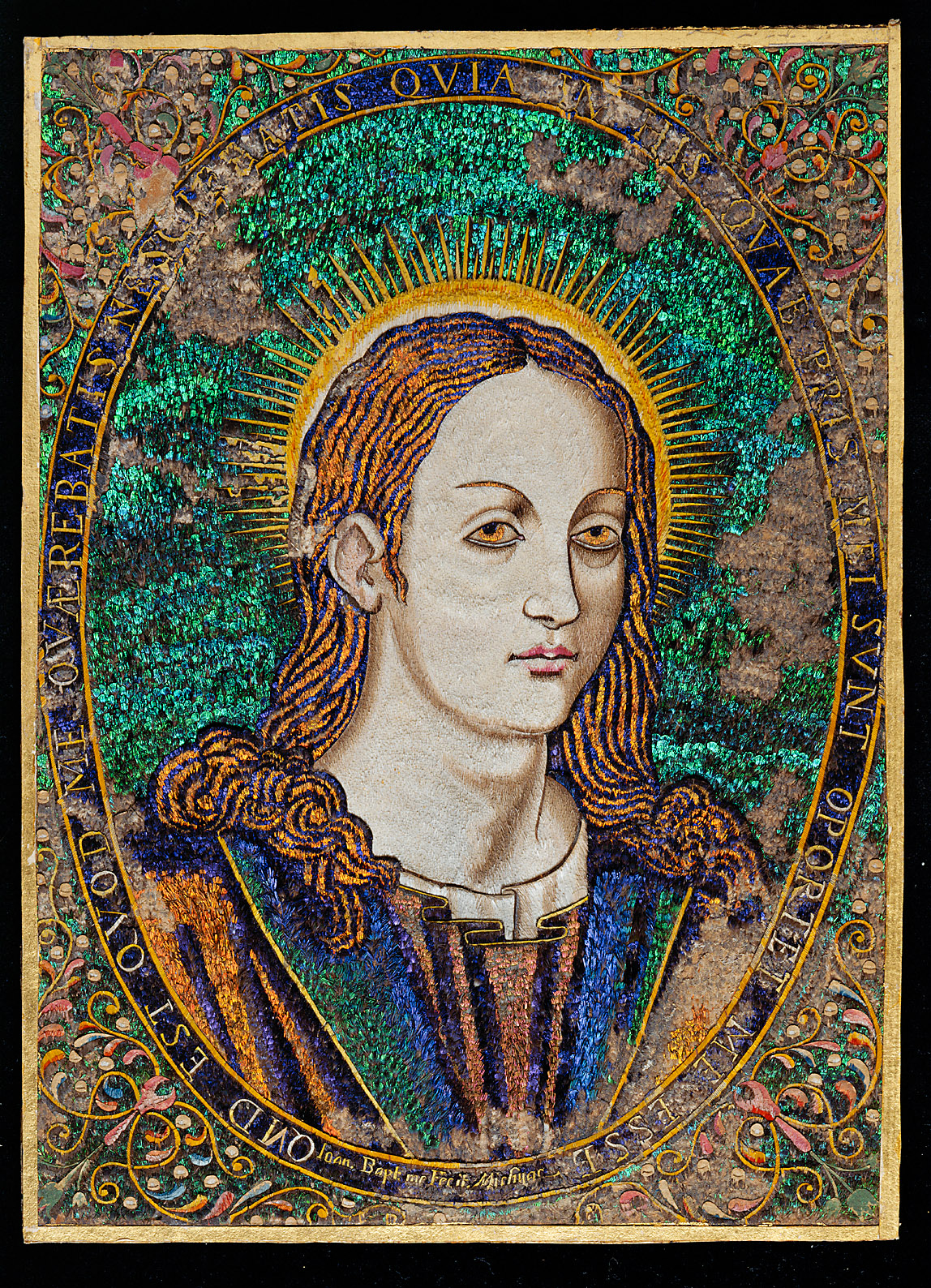 Christusbild aus Federn - Kunstwerke - Kunsthistorisches Museum - KHM.at