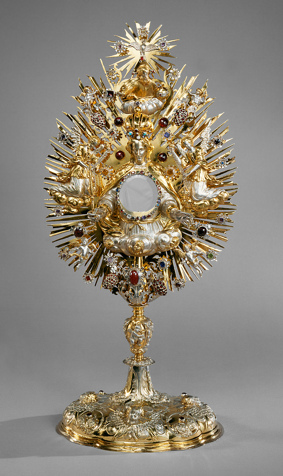 Monstranz mit einer Marienfigur als Behälter ("Platytera" - Monstranz ...